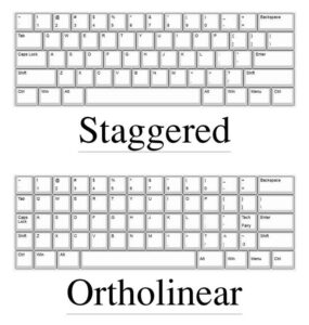 Staggered VS Ortholinear keyboard, what are the differences? - Tech Fairy