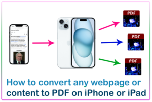 How to convert any webpage or content to PDF on iPhone or iPad - Tech Fairy